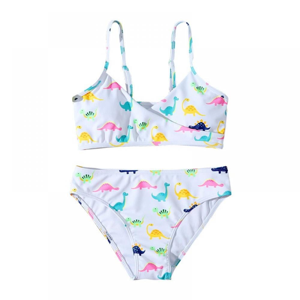 Girls Bikini Bathing Suit Kids Swimwear Sport Two Piece Swimsuit ...