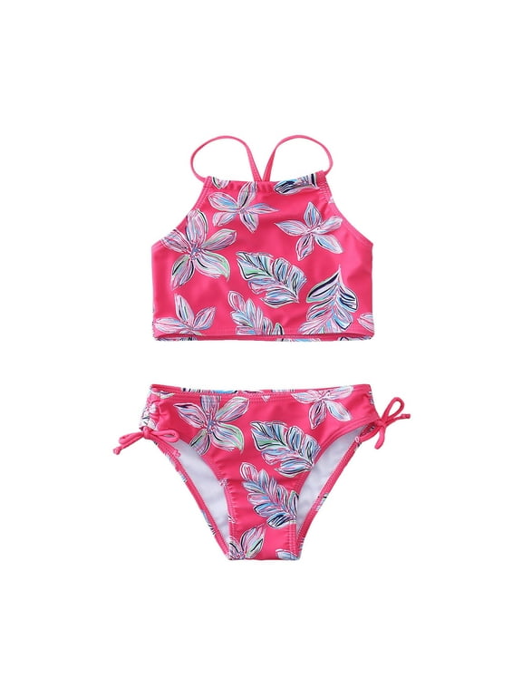 Wonder Nation Baby and Toddler Girls Tankini Top and Bottom, 2-Piece ...