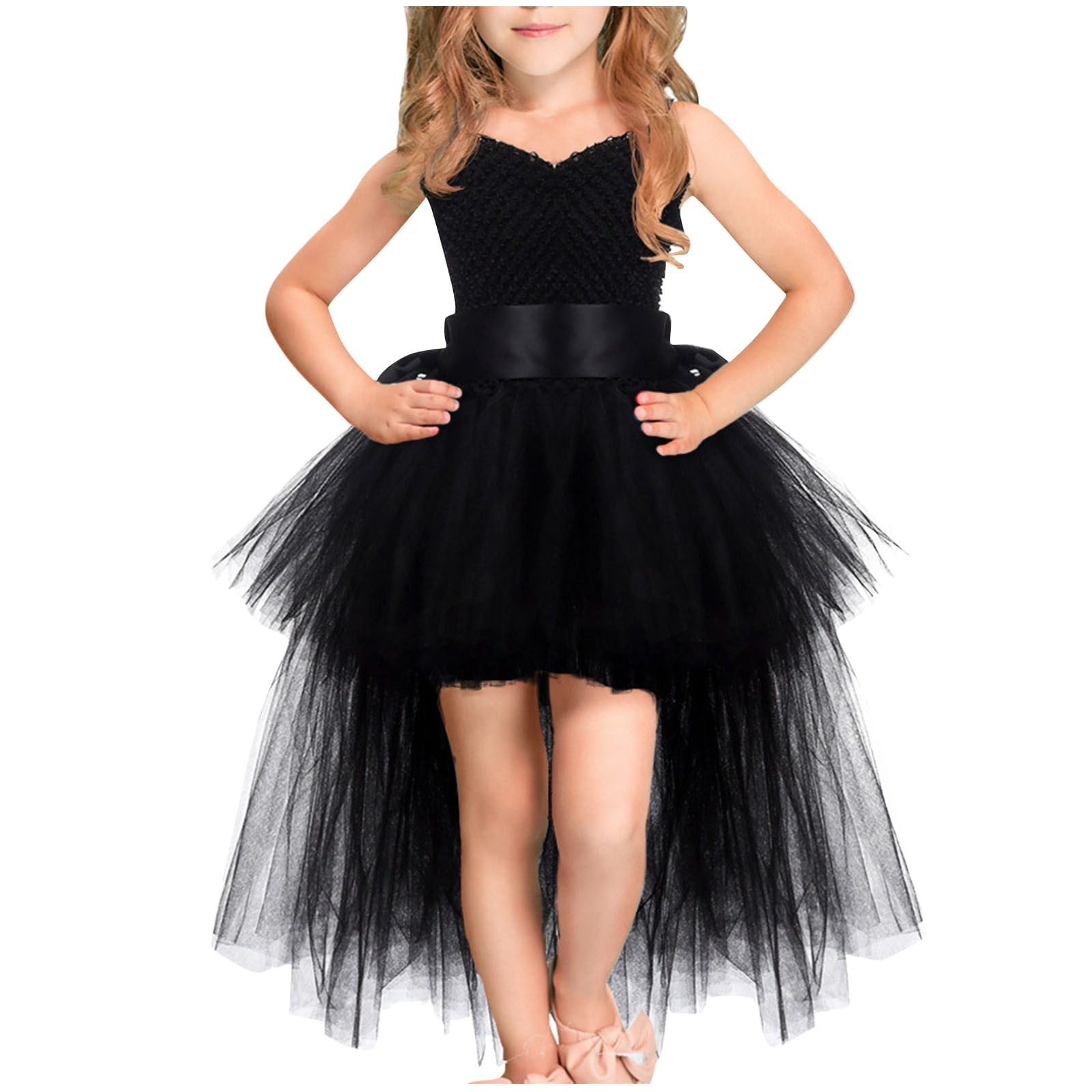 Girls Birthday Party Dress Tulle Tutu Princess Formal Dresses Fairy ...