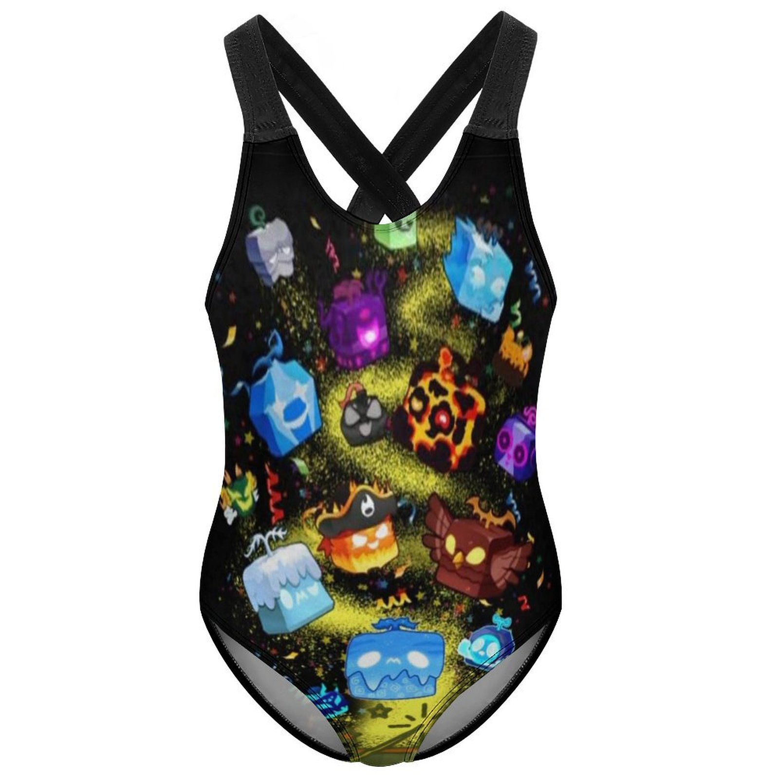 Girls Blox Fruits One Piece Swimsuit Bathing Suit Beachwear - Walmart.com