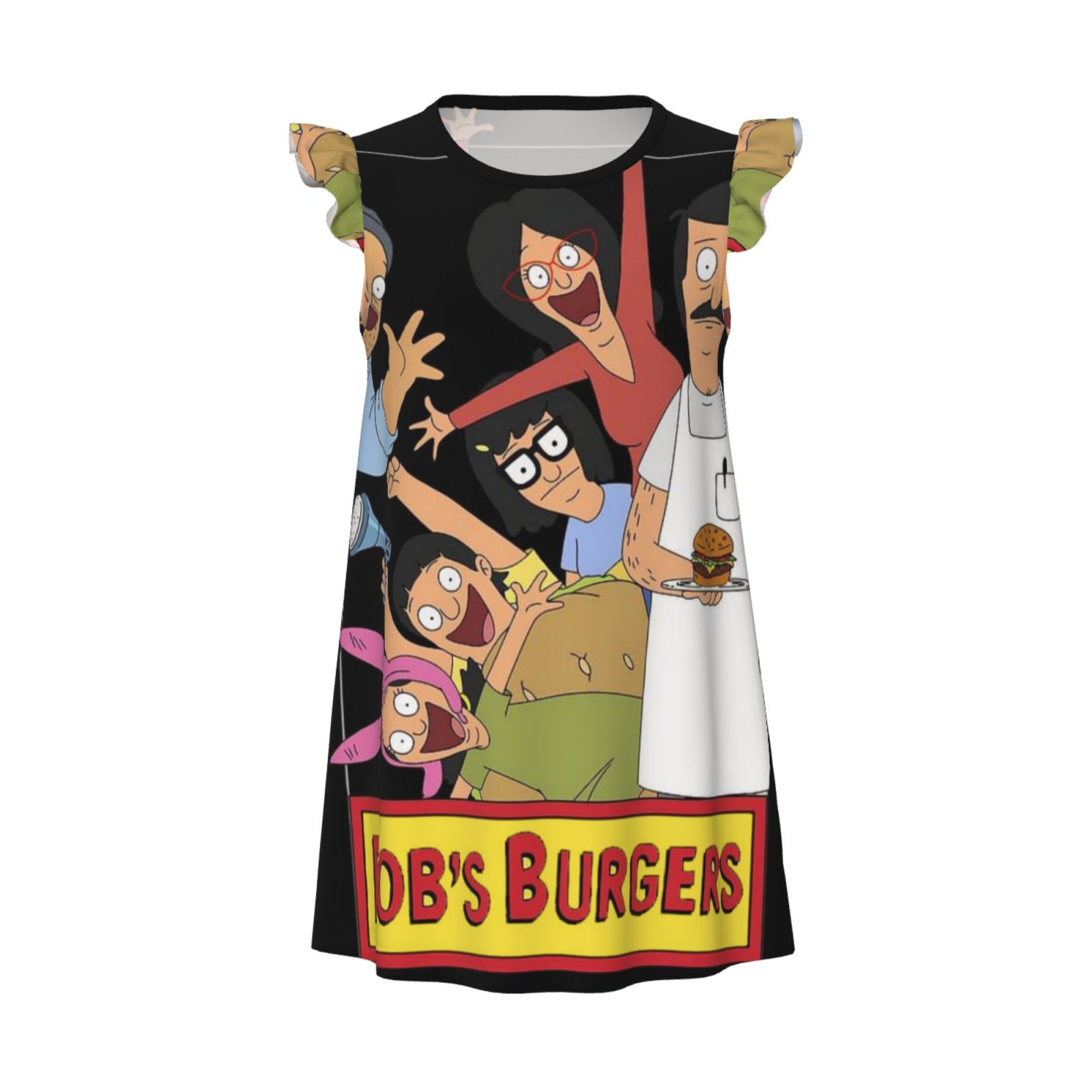 Girls Bob's Burgers Nightgowns Pajamas Kids Sleepwear Night Dress Sleep ...