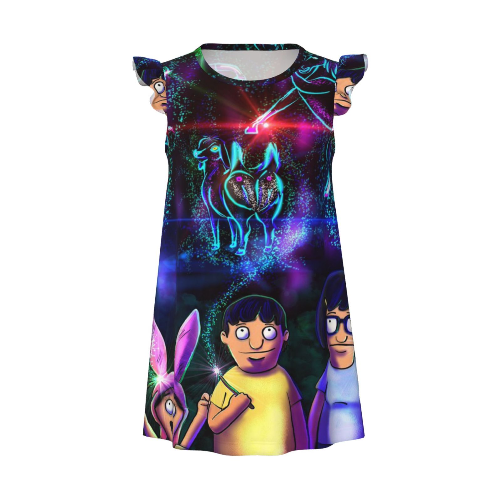 Girls Bob's Burgers Nightgowns Pajamas Kids Sleepwear Night Dress Sleep ...