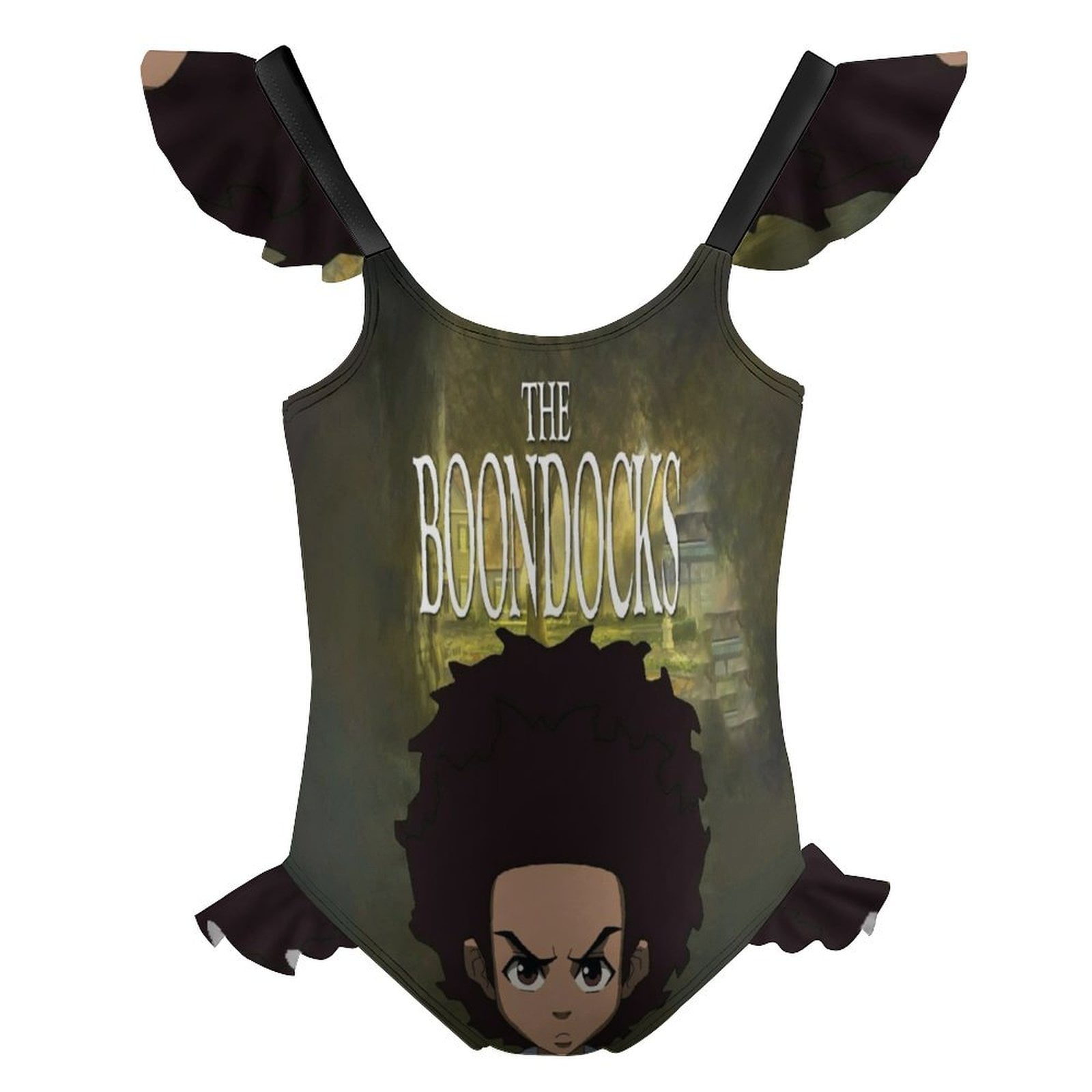 Girls Boondoc-k One Piece Swimsuit Kids Cute Ruffle Bathing Suit ...