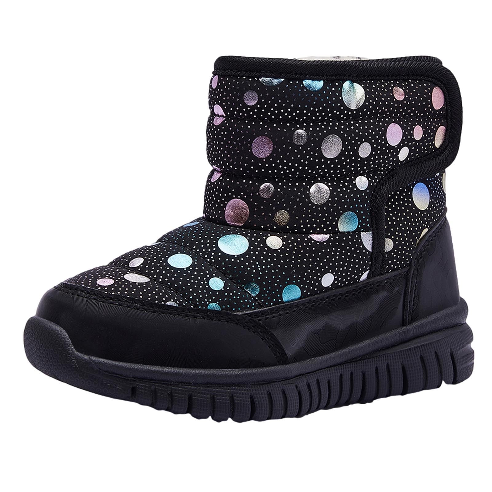 Girls Boots Christmas Gift Boys Girls Toddler Snow Boots Waterproof ...