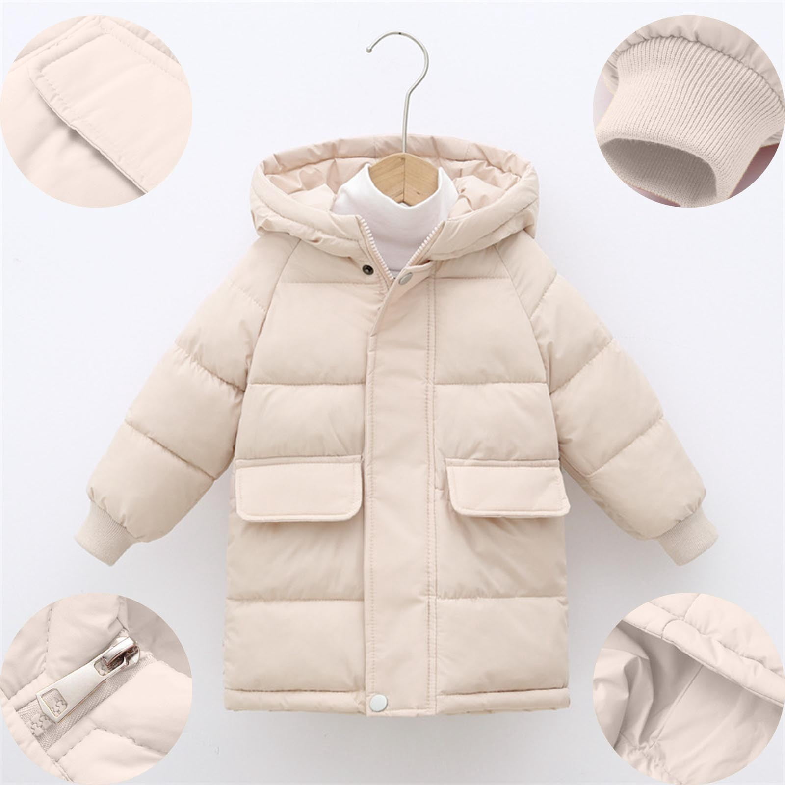 Girls Boy Fall Padded Jacket Winter Outfit Cotton Down Baseball School ...