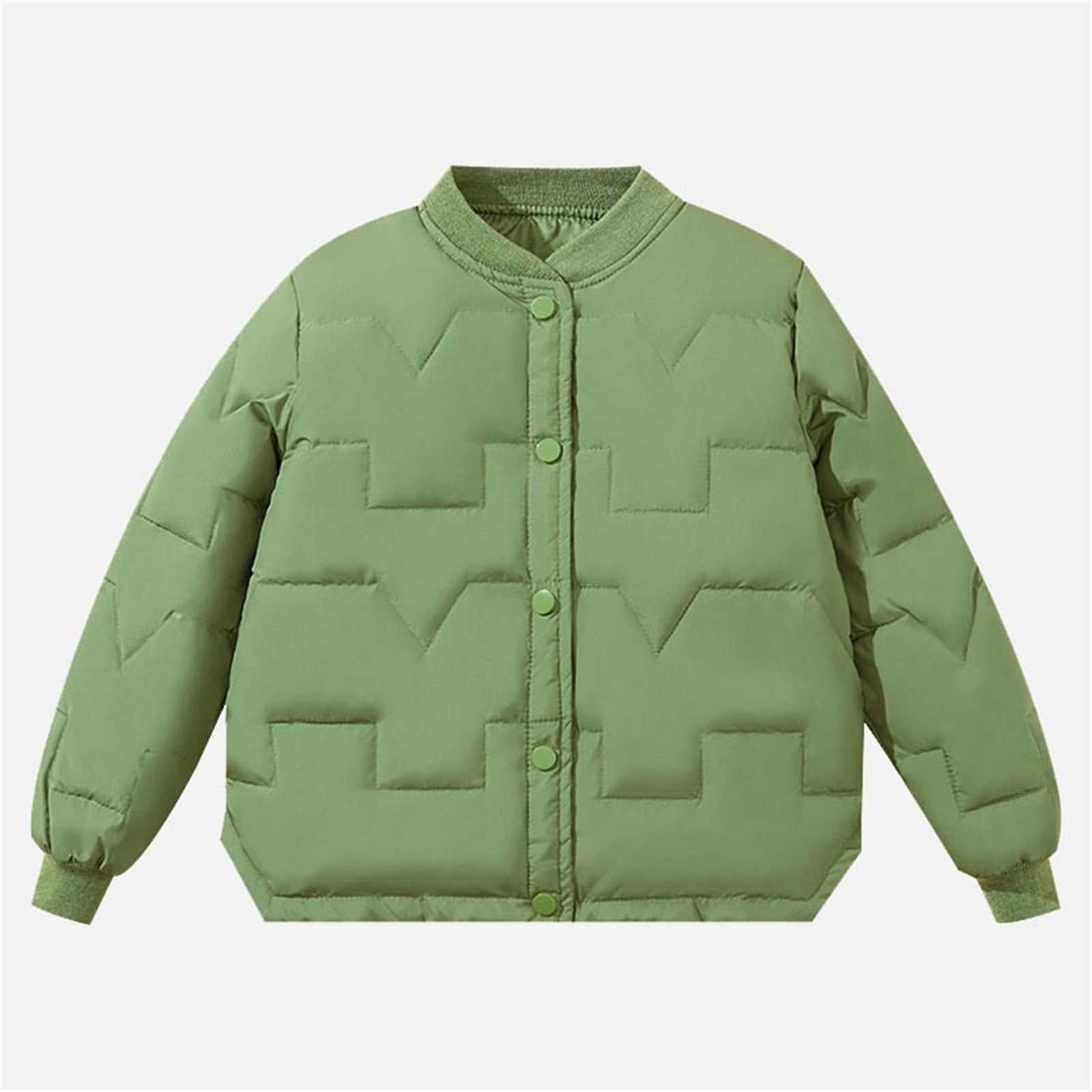 Girls Boy Fall Padded Jacket Winter Outfit Cotton Down Baseball School ...