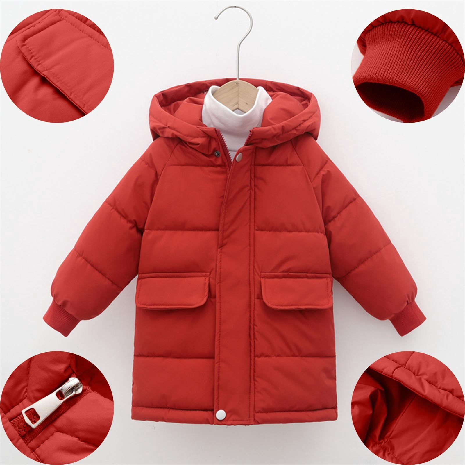 Girls Boy Fall Padded Jacket Winter Outfit Cotton Down Baseball School ...