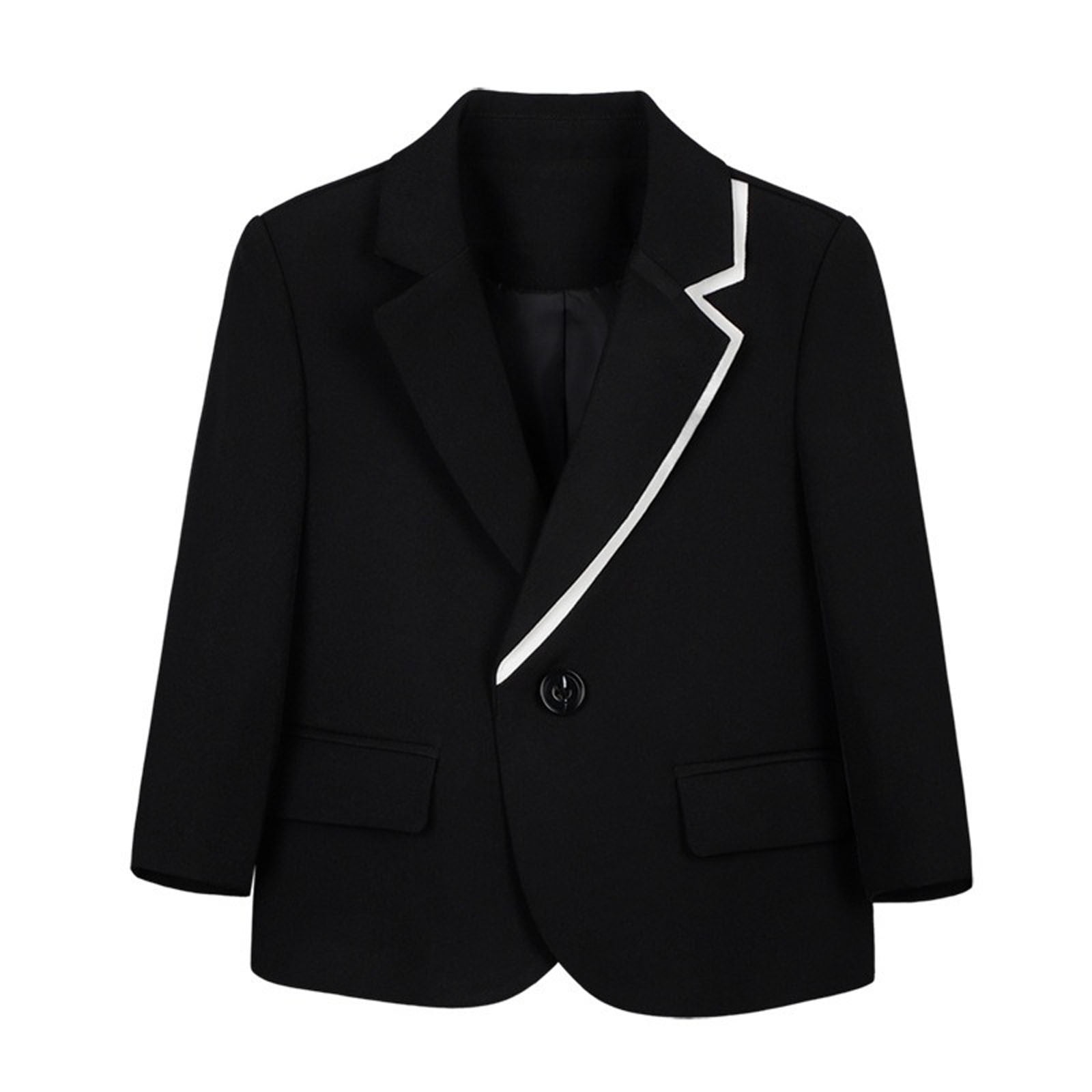 Girls Boys Blazer Long Sleeve Jackets Formal Suit Jacket Open Front for ...