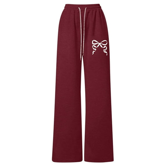 Girls' Boys Bowknot Print Sweatpants Casual Baggy Joggers Kids Athletic ...