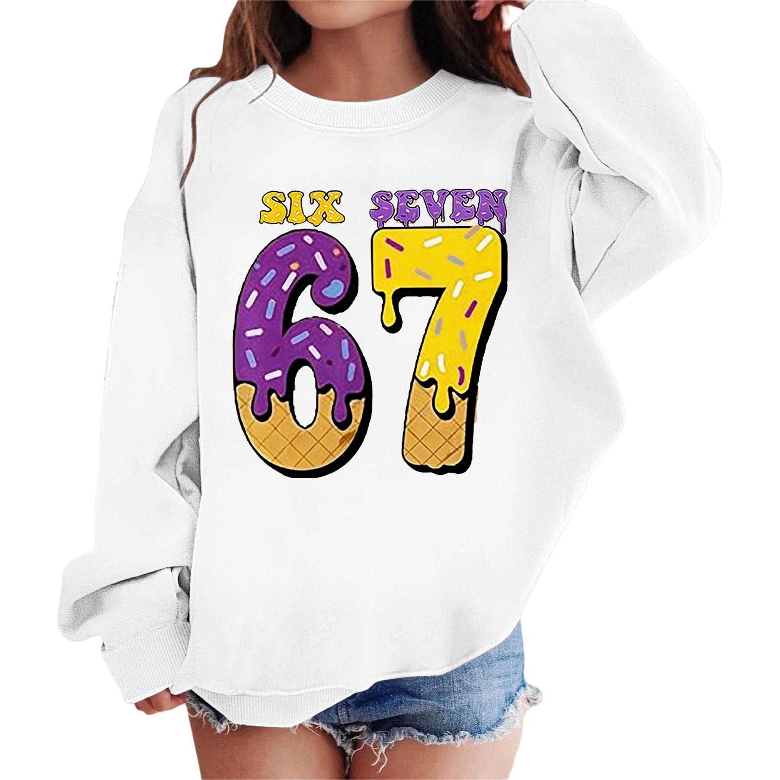 Girls Boys Casual Loose Fit Pullover Sweatshirt Long Sleeve Crewneck ...