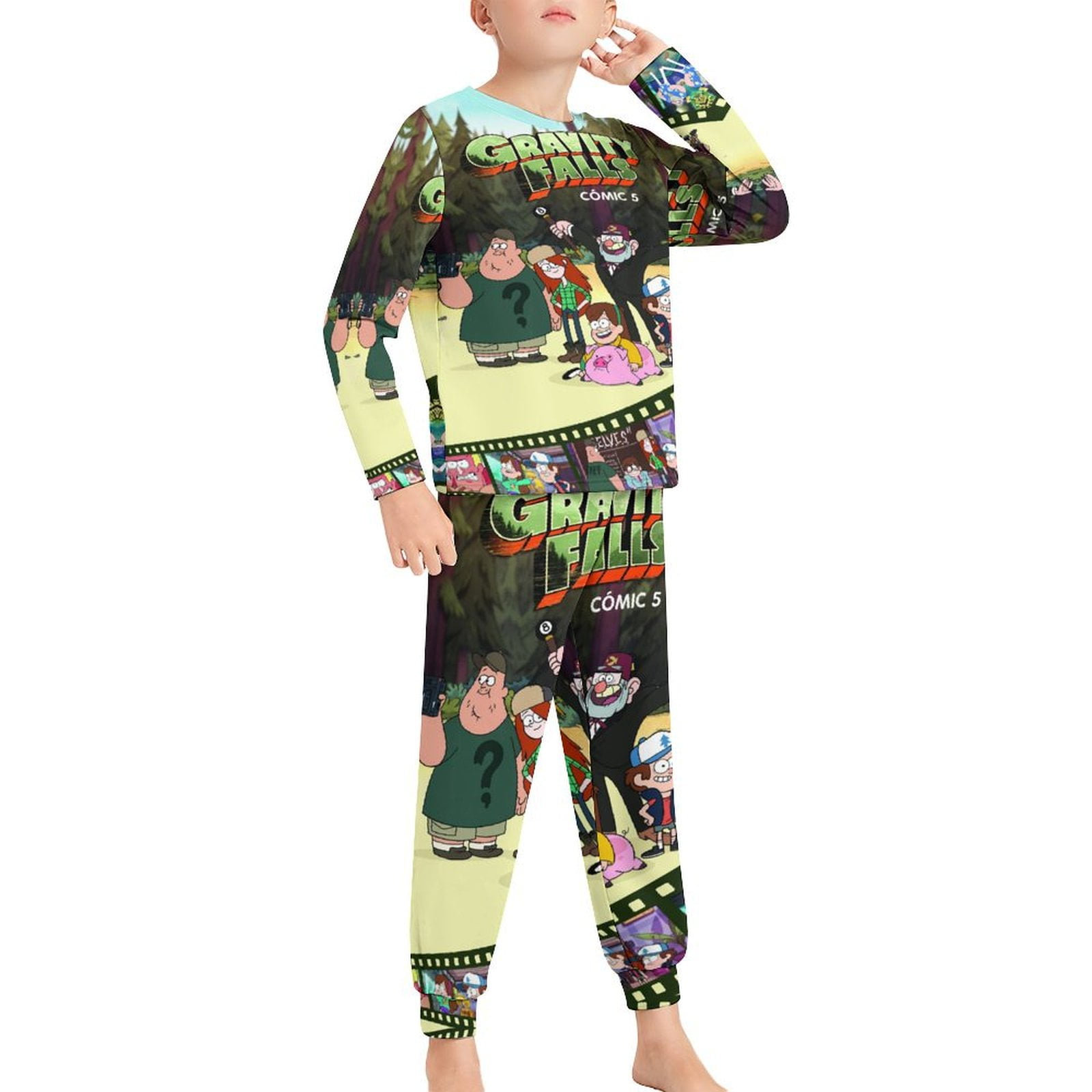 Girls Boys Gravity Fall T Shirt Pants Set Pajamas Set Outfits Casual ...
