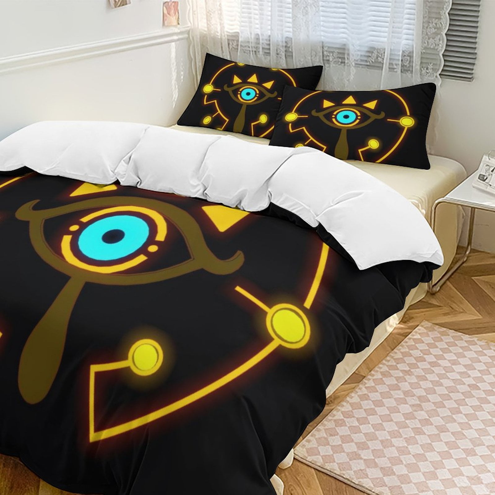 Girls Boys Legend Of Zelda Comforter Cover Set 3 Piece Bed in A Bag 3D ...