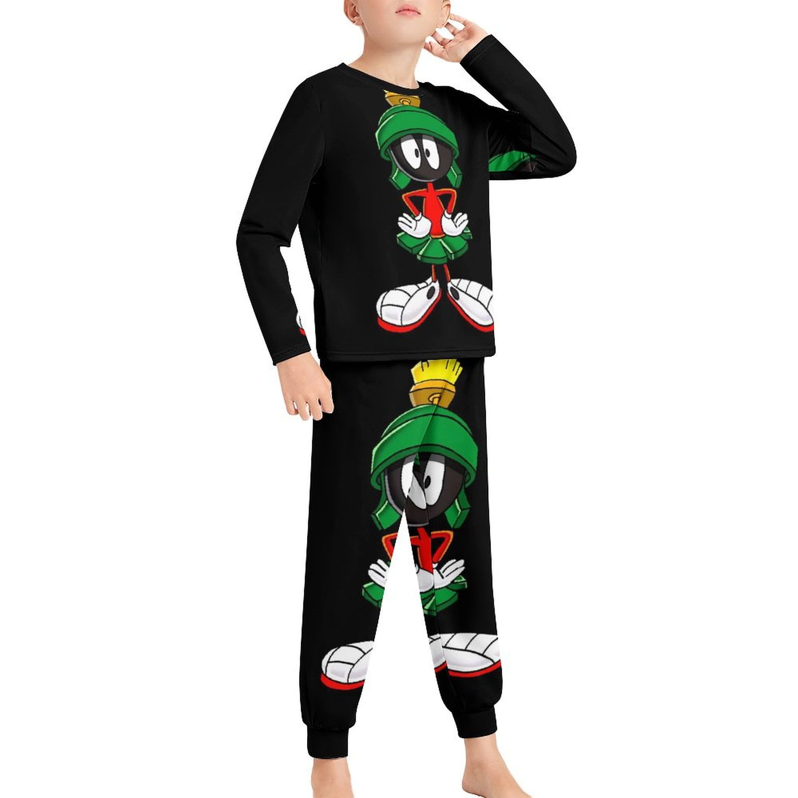 Girls Boys Marvin The Martian T Shirt Pants Set Pajamas Set Outfits ...