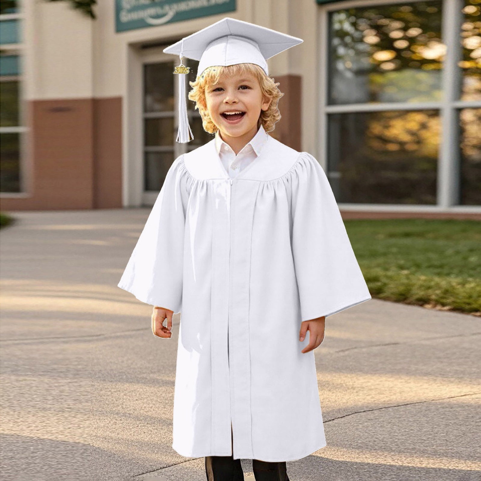 Girls Boys Primary School Graduation Graduation Gowns for Kids with Cap ...
