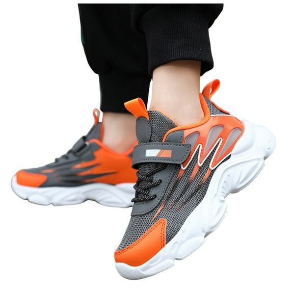 Girls Boys Running Shoes Breathable Mesh Arch Support Tennis Shoes ...