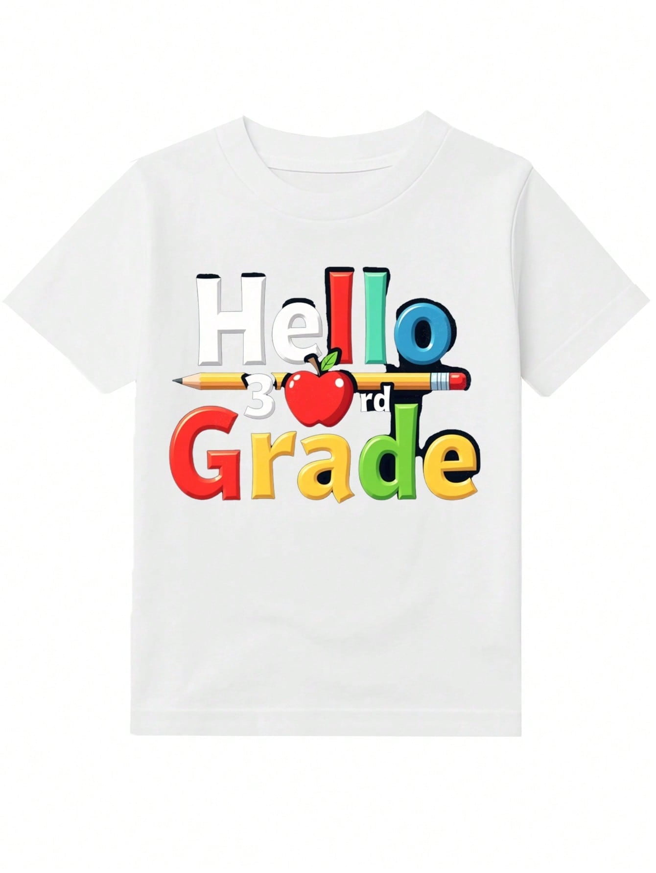 Girls & Boys School Theme Cotton Graphic Tees, Back To School Clothes ...
