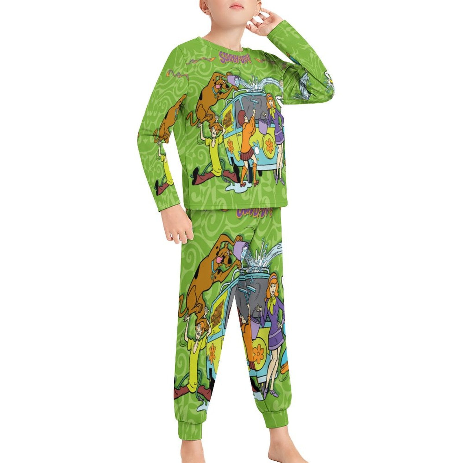 Girls Boys Scooby Doo T Shirt Pants Set Pajamas Set Outfits Casual Home ...