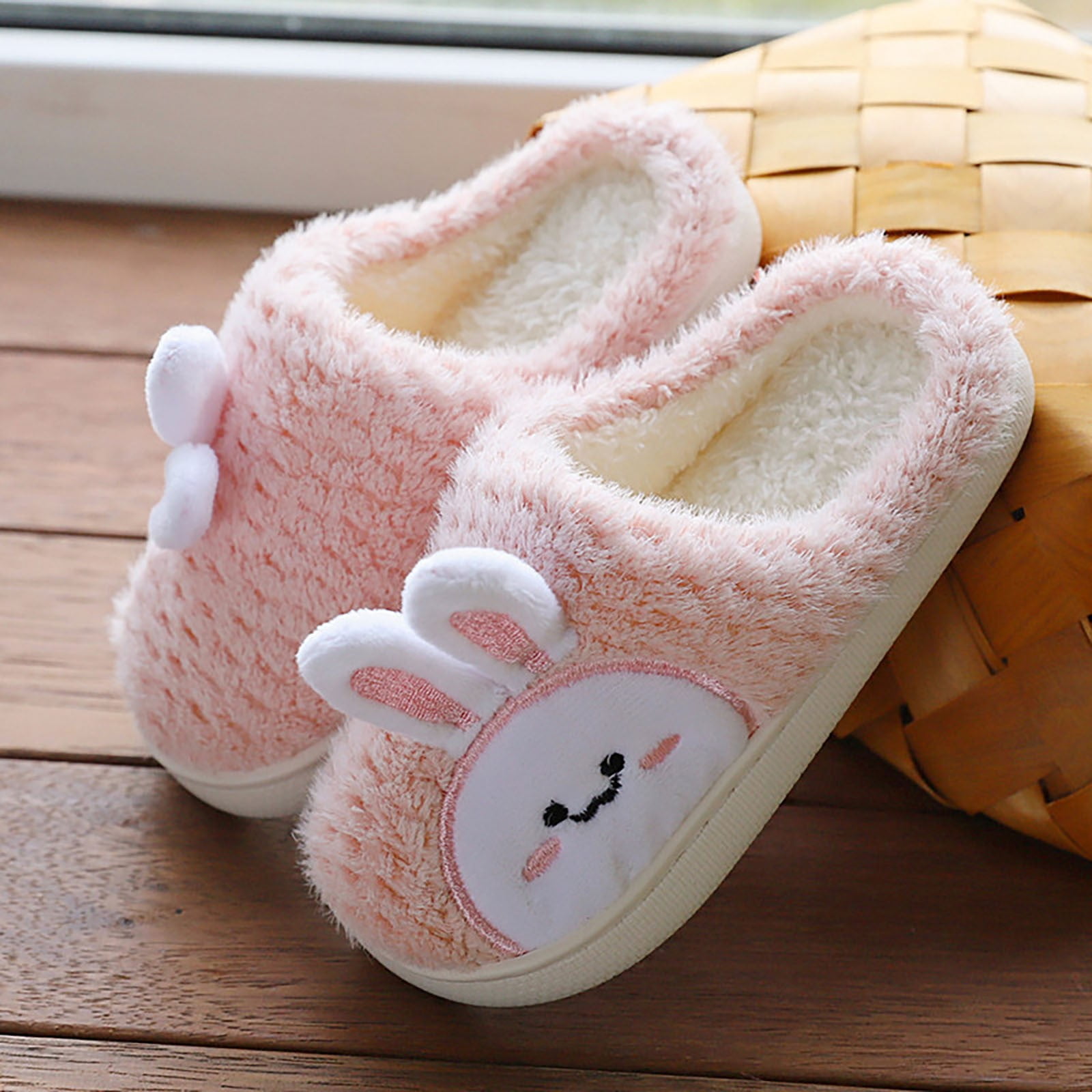 Girls Boys Slippers Kids Animal Slippers Non- Warm Soft Custom Slippers ...