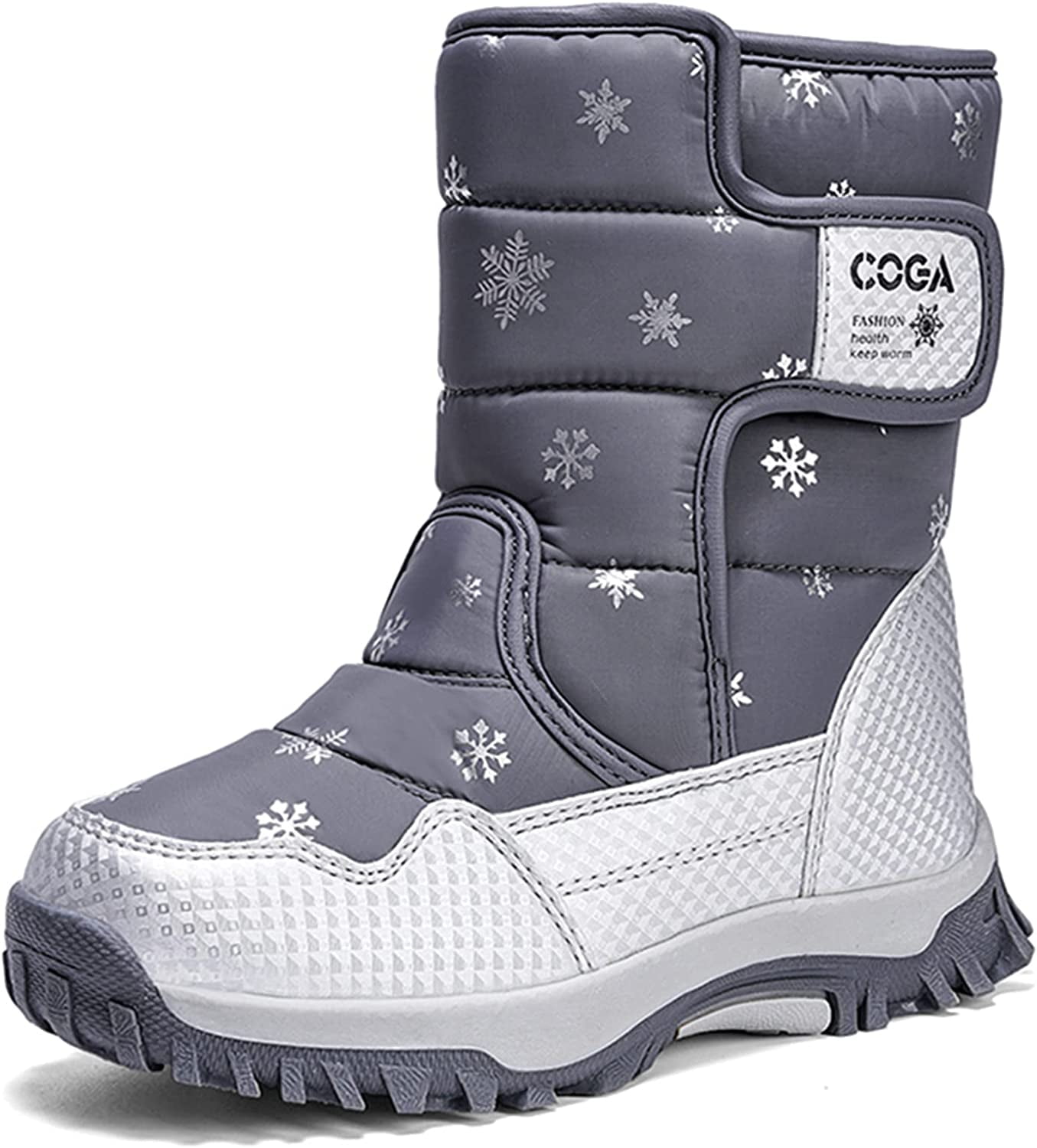 Girls Boys Snow Boots Winter Outdoor Waterproof Slip Resistant Cold ...