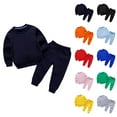 Girls Boys Sweatsuit 2026 Basic Crewneck Sweatshirt Jogger Sweatpants 2 ...