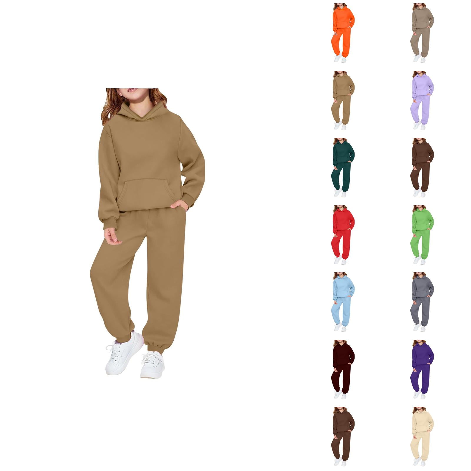 Girls Boys Track Suit 2026 Fall Winter Basic Sweatshirt Jogging ...