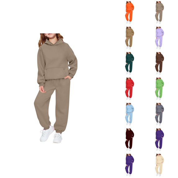 Girls Boys Track Suit 2026 Fall Winter Basic Sweatshirt Jogging ...