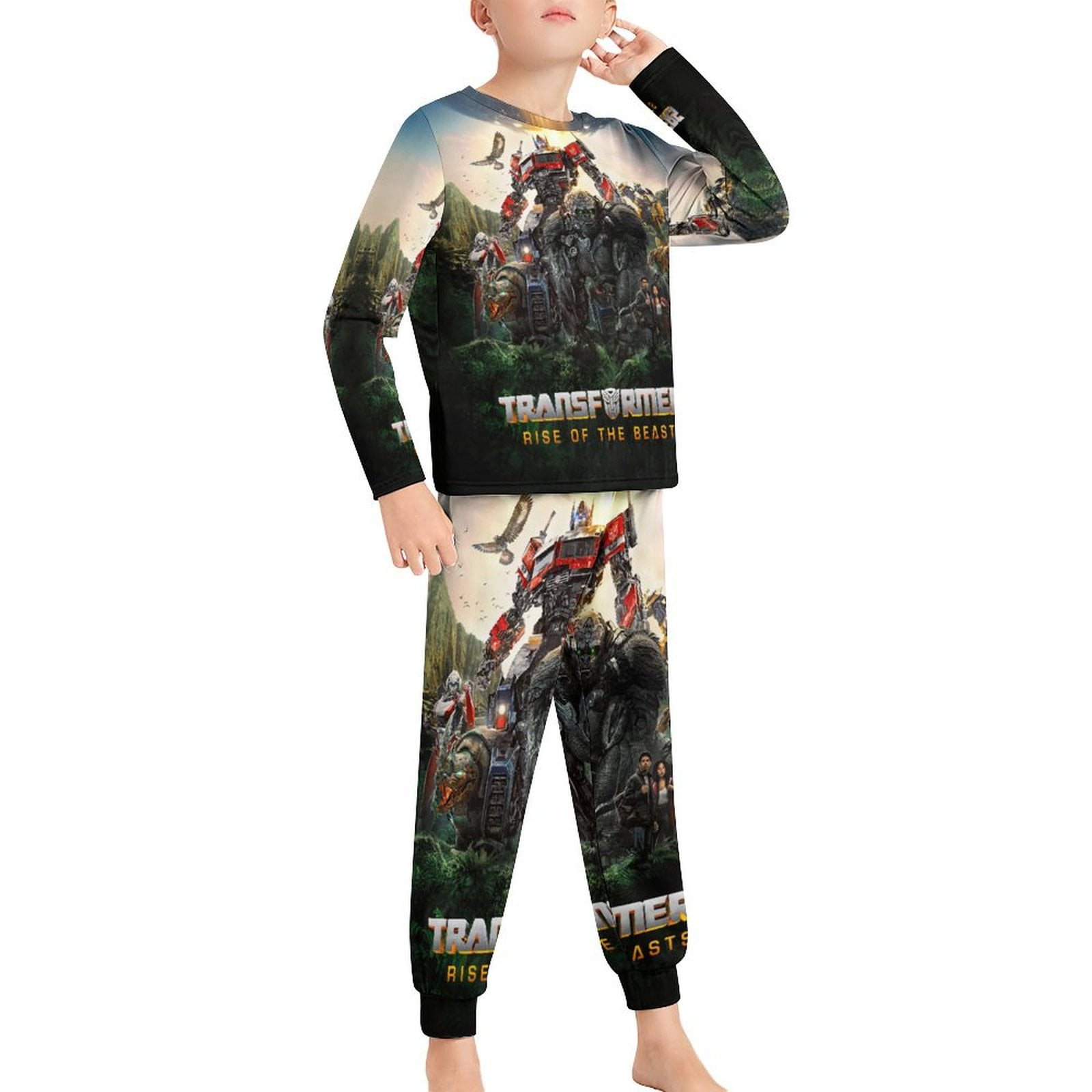 Girls Boys Transformers T Shirt Pants Set Pajamas Set Outfits Casual ...