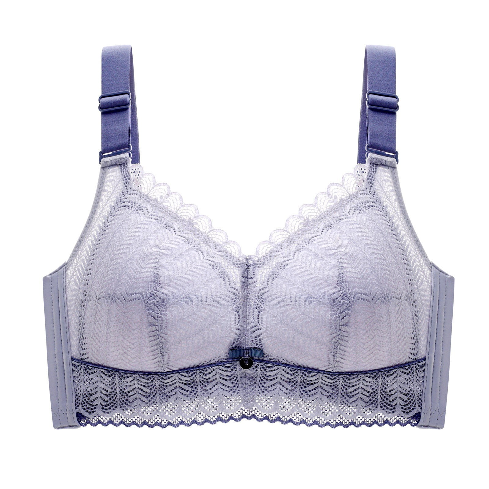 Bralettes for Women Wirefree Push-Up Bralettes Solid Grey 42D - Walmart.com