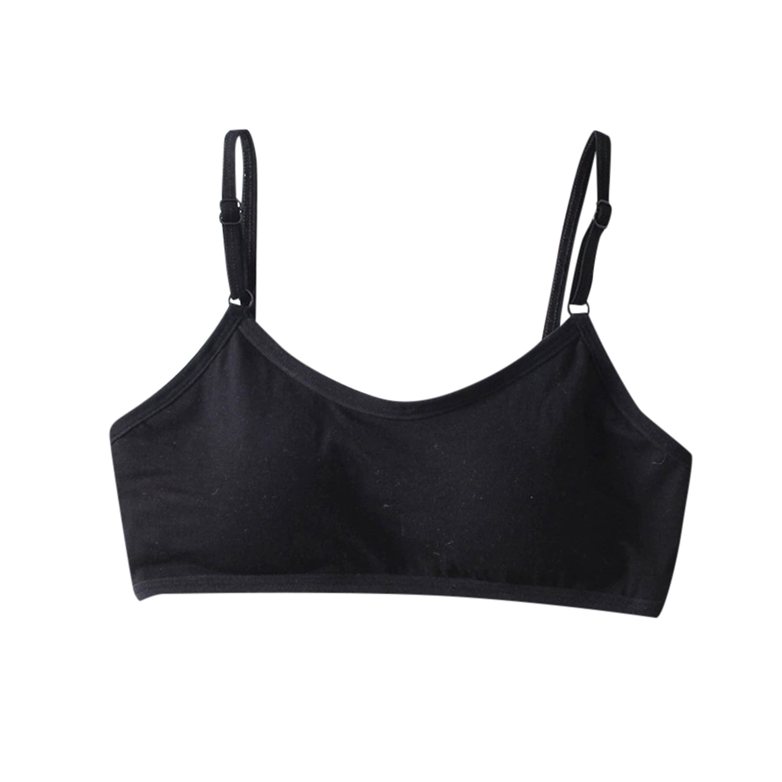 Girls Bras Wireless Training Bra Student Bra Fixed Cup Chest Wrap With ...