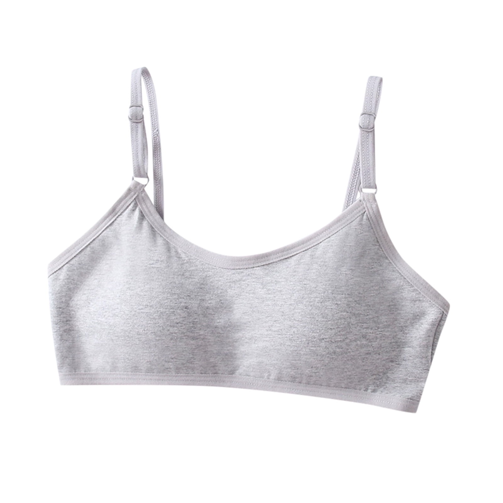 Girls Bras Wireless Training Bra Student Bra Fixed Cup Chest Wrap With ...