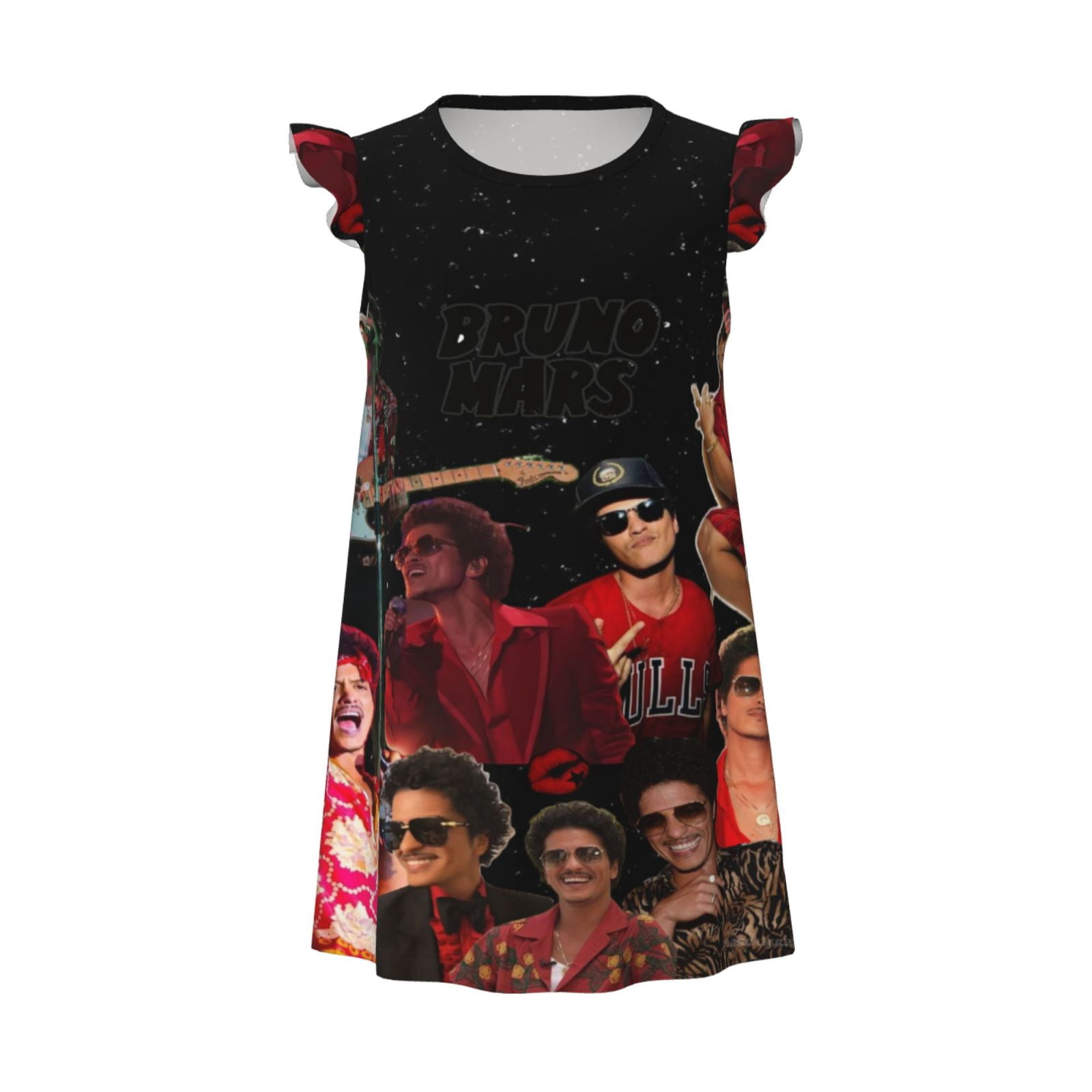 Girls Bru-no Mar Flutter Sleeve Soft Fabric Casual Dress Cartoon ...