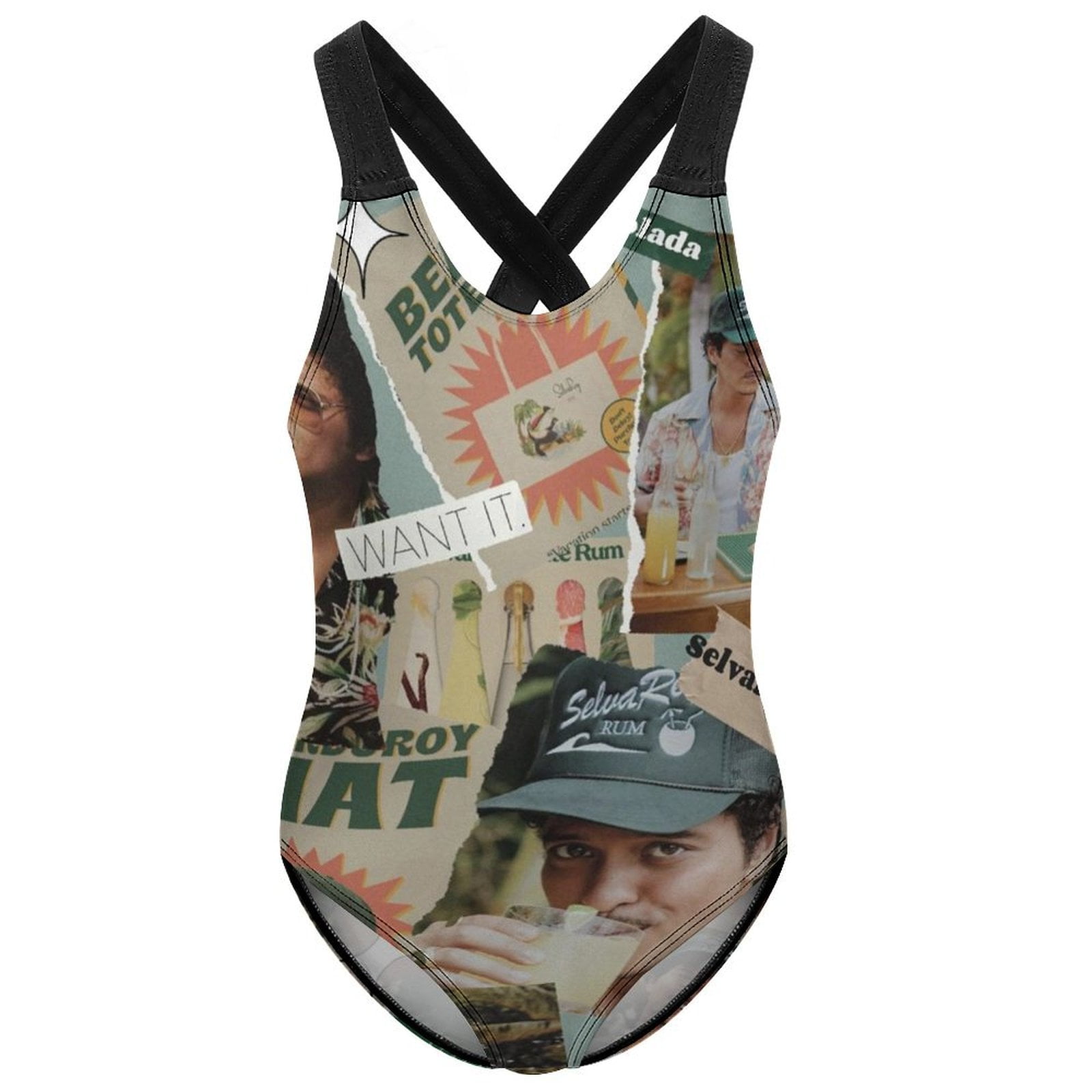 Girls Bru-no Mar One Piece Swimsuits Bathing Suits Cross Back Swimwear ...