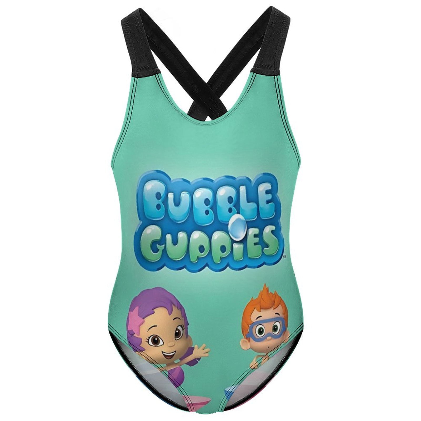 Girls Bubble Gup-Pies One Piece Swimsuits Bathing Suits Cross Back ...
