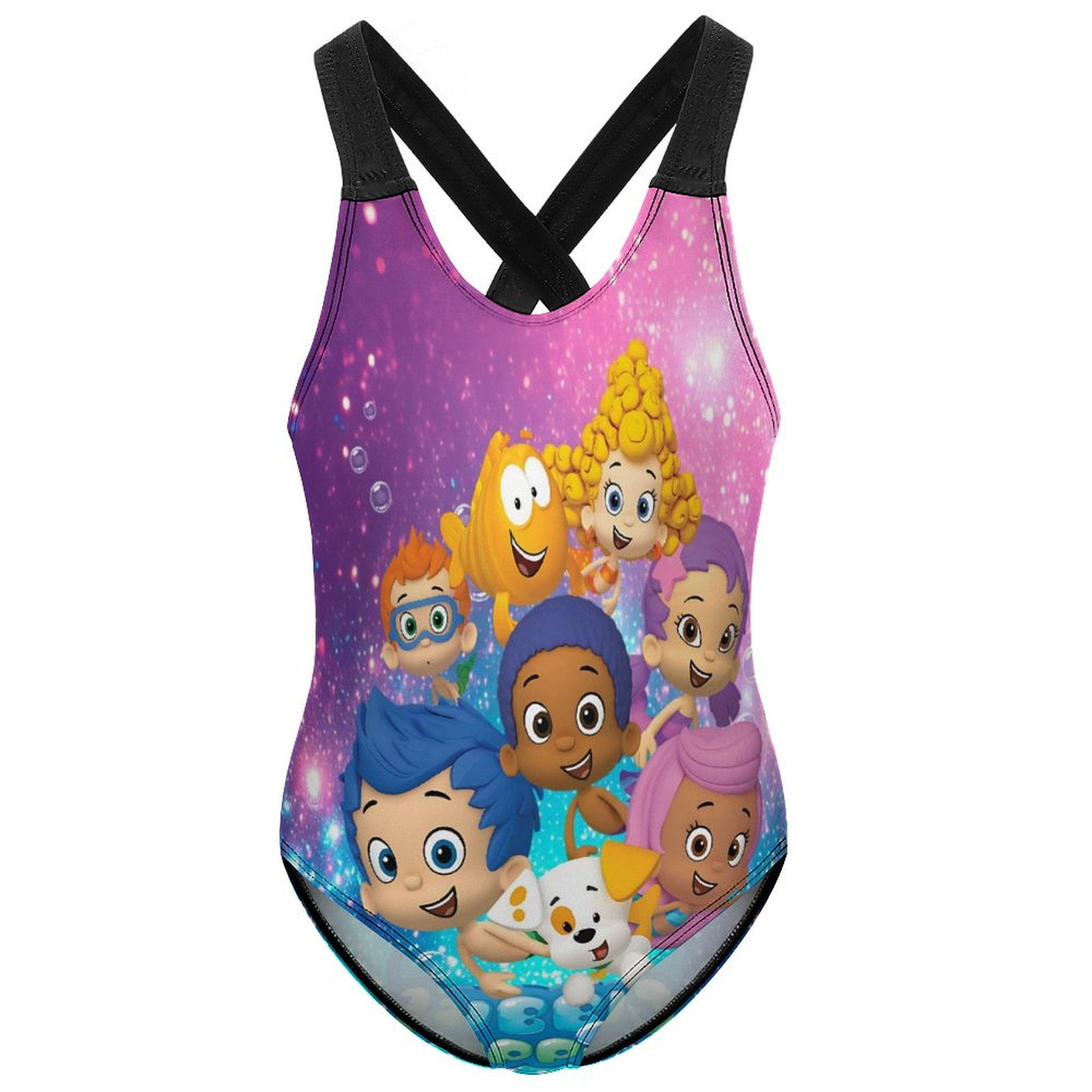 Girls Bubble Gup-Pies One Piece Swimsuits Bathing Suits Cross Back ...