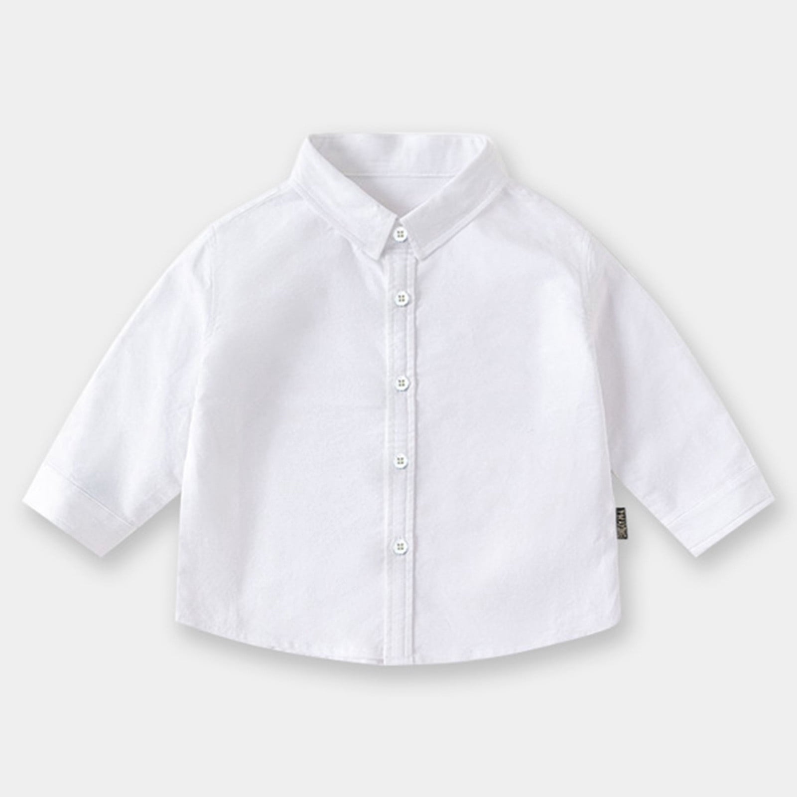 Girls' Button Down Shirts Boys Formal Shirt Girls White Shirt Dress ...