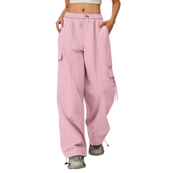 Girls Cargo Pants High Waisted Casual Comfort with Adjustable ...