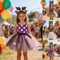 Girls Carnival Deer Tutu Skirts Casual Underskirts Loose Cute Party ...