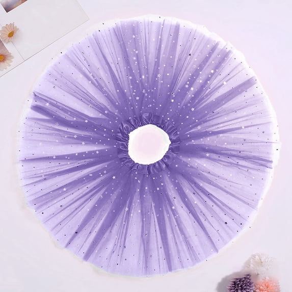 Girls' Carnival Glitter Layered Tutu Skirt (Elastic Waist) - Festive ...