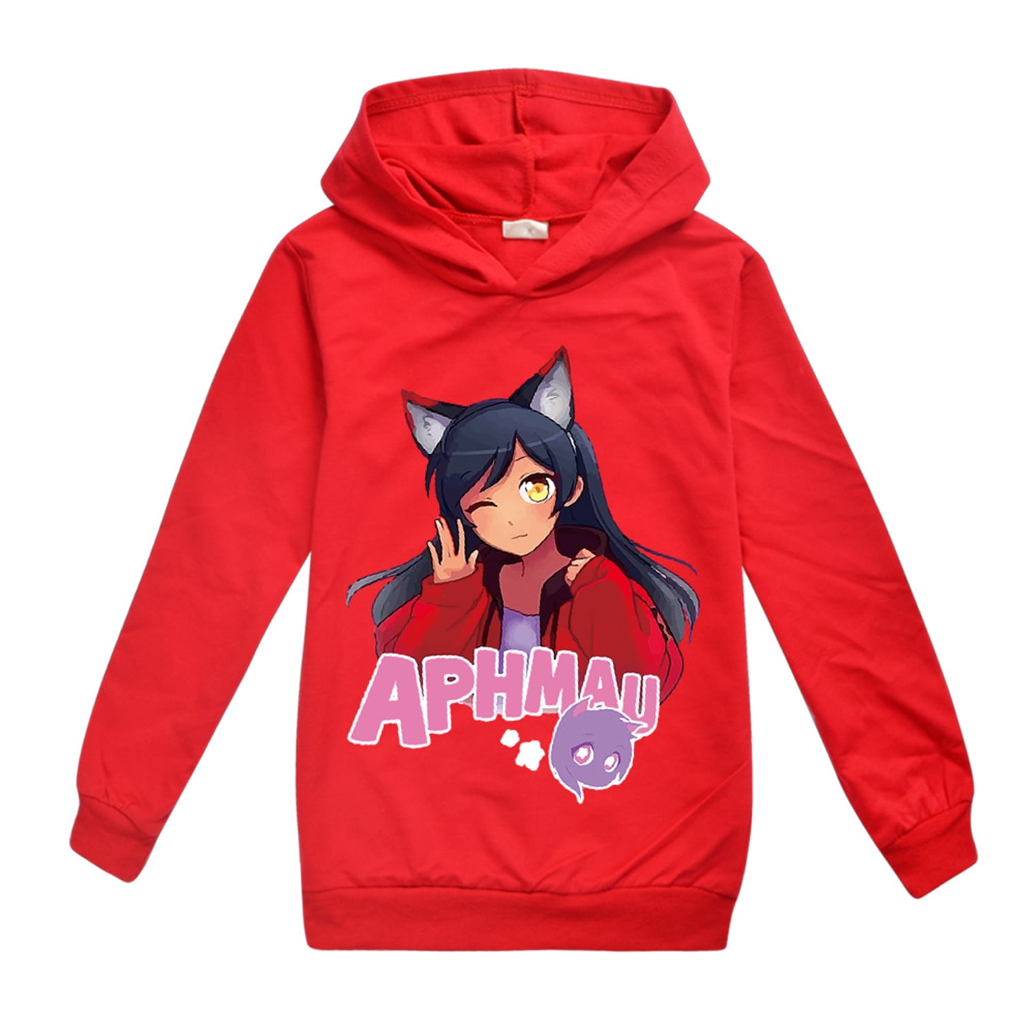 Girls Cartoon Aphmaus Hoodie Anime Tops Pullover Toddler long Sleeve ...