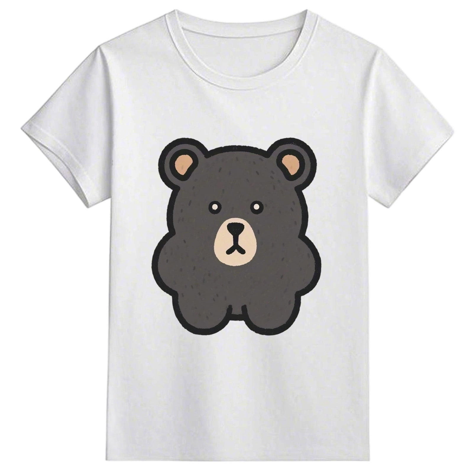Girls Casual Print T Shirt Short Sleeve Crew Neck Loose Fit Soft ...