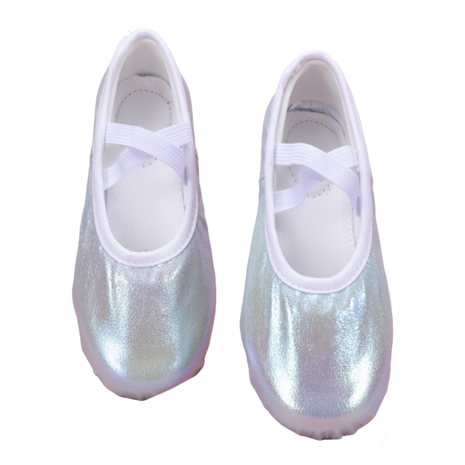 Girls Casual Shoes Glitter Satin Ballet Dance Shoes Soft Sole Flexible ...