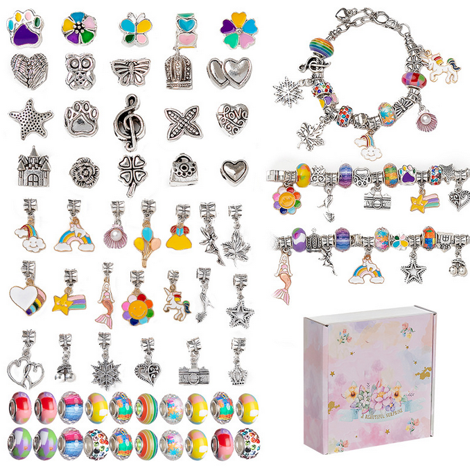 Girls Charm Bracelet Making Kit: A Girls Toy Gifts Crafts for Girl for ...