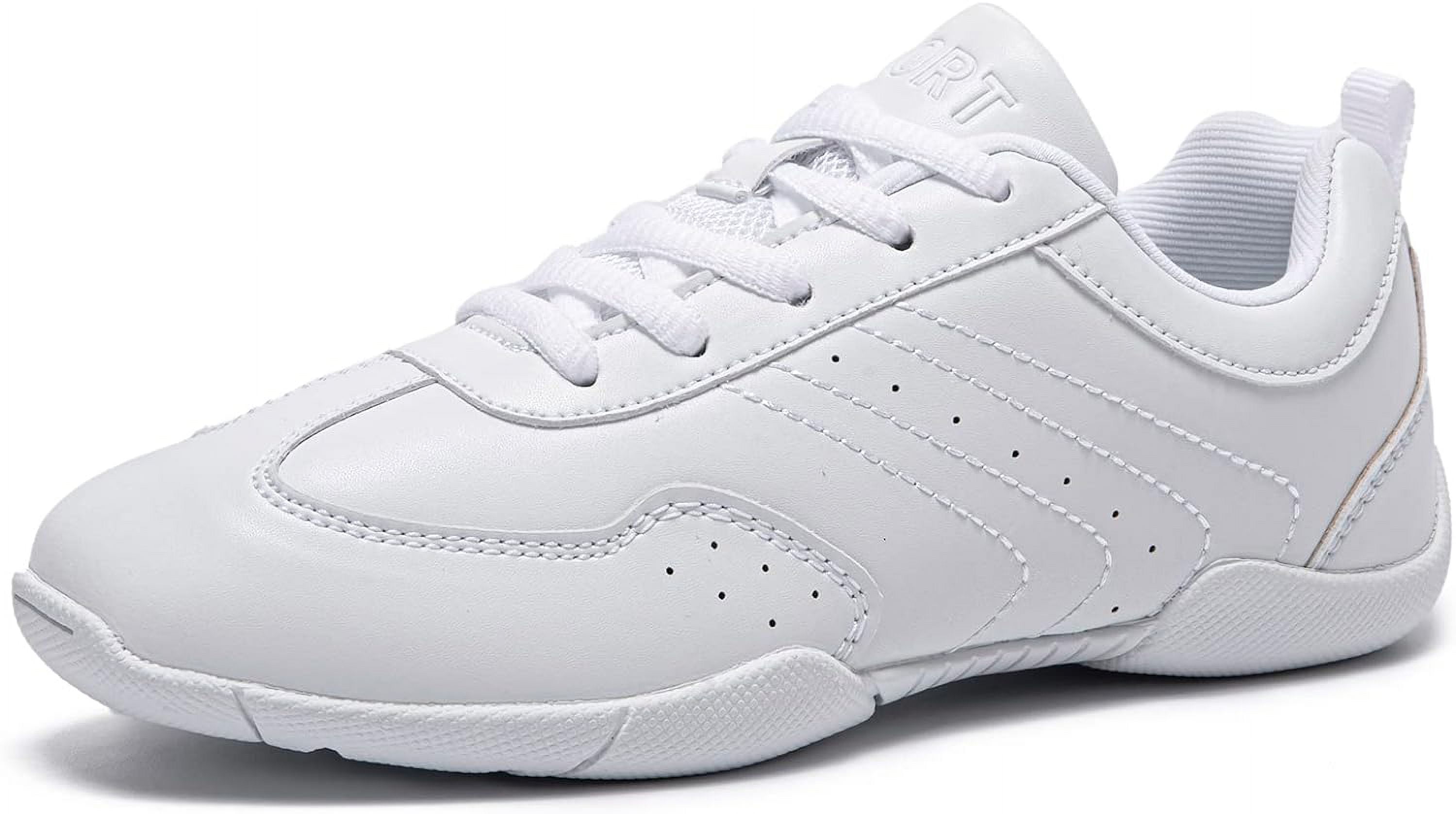 Girls Cheer Shoes White Kids Cheer Sneakers Fashion Sports Tennis Shoes Training Athletic ...