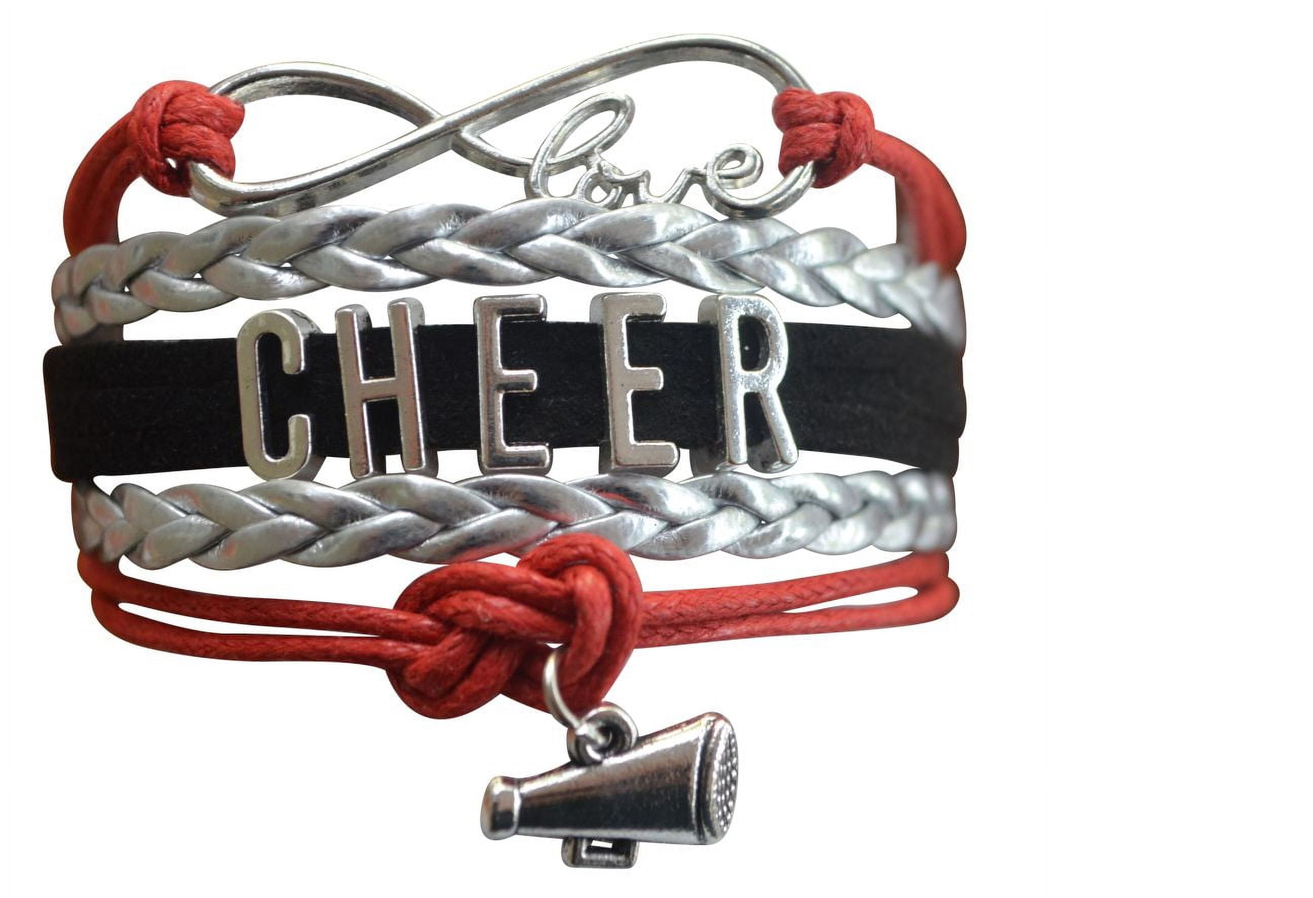 Girls Cheerleading Bracelet, Cheer Gifts- Cheer Jewelry- Cheer Bracelet ...