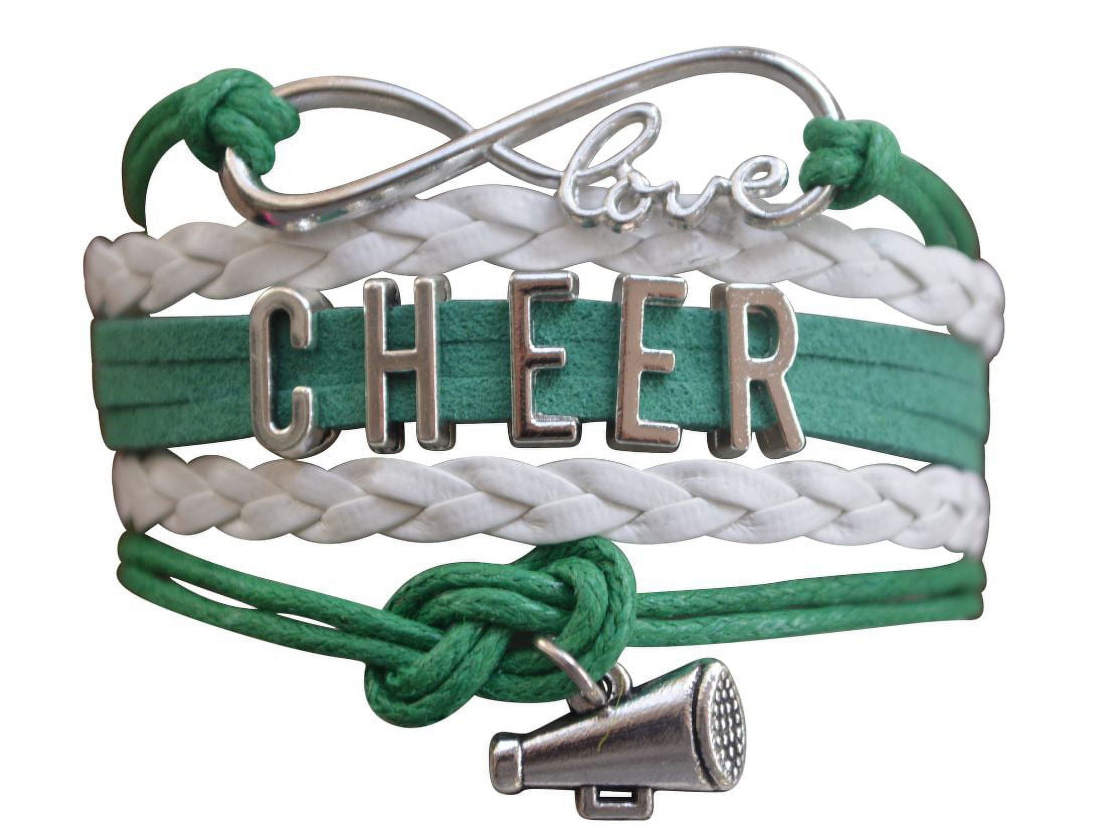 Girls Cheerleading Bracelet, Cheer Gifts- Cheer Jewelry- Cheer Bracelet ...