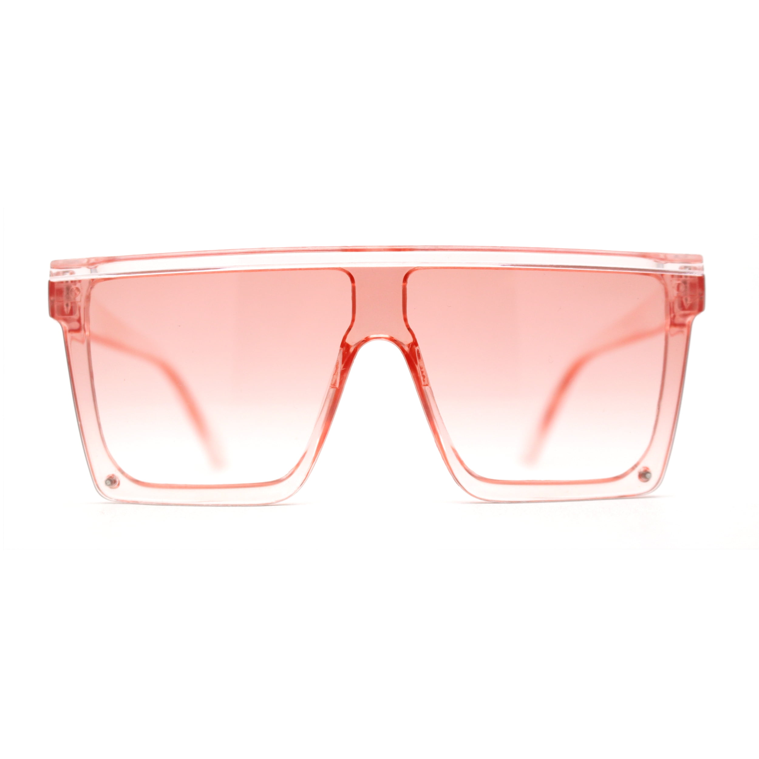Girls Child Size Candy Pop Color Flat Top Shield Diva Sunglasses Pink ...