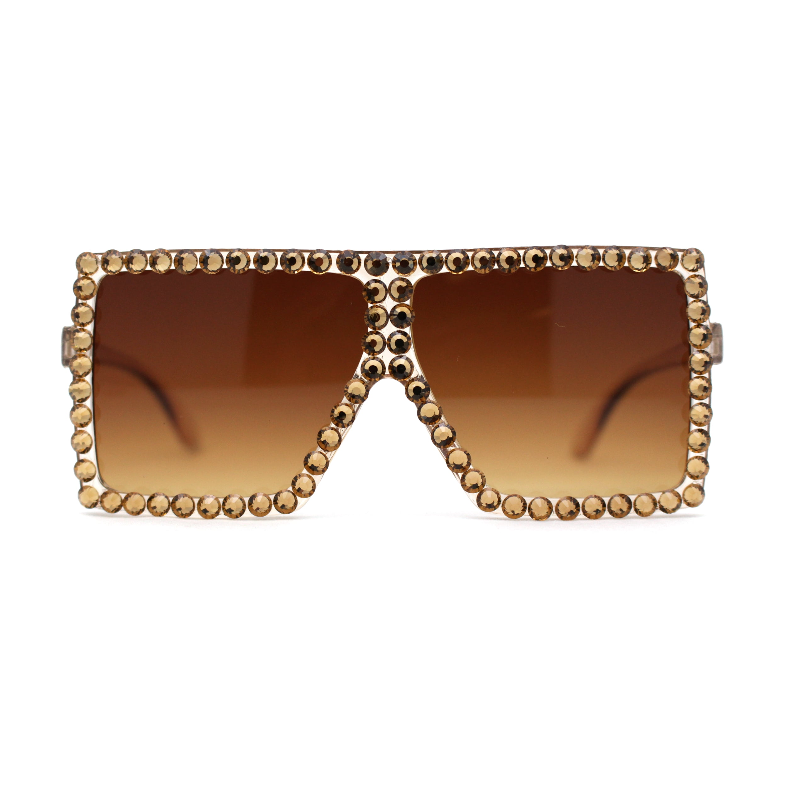 Girls Child Size Large Rhinestone Studded Flat Top Square Mob ...