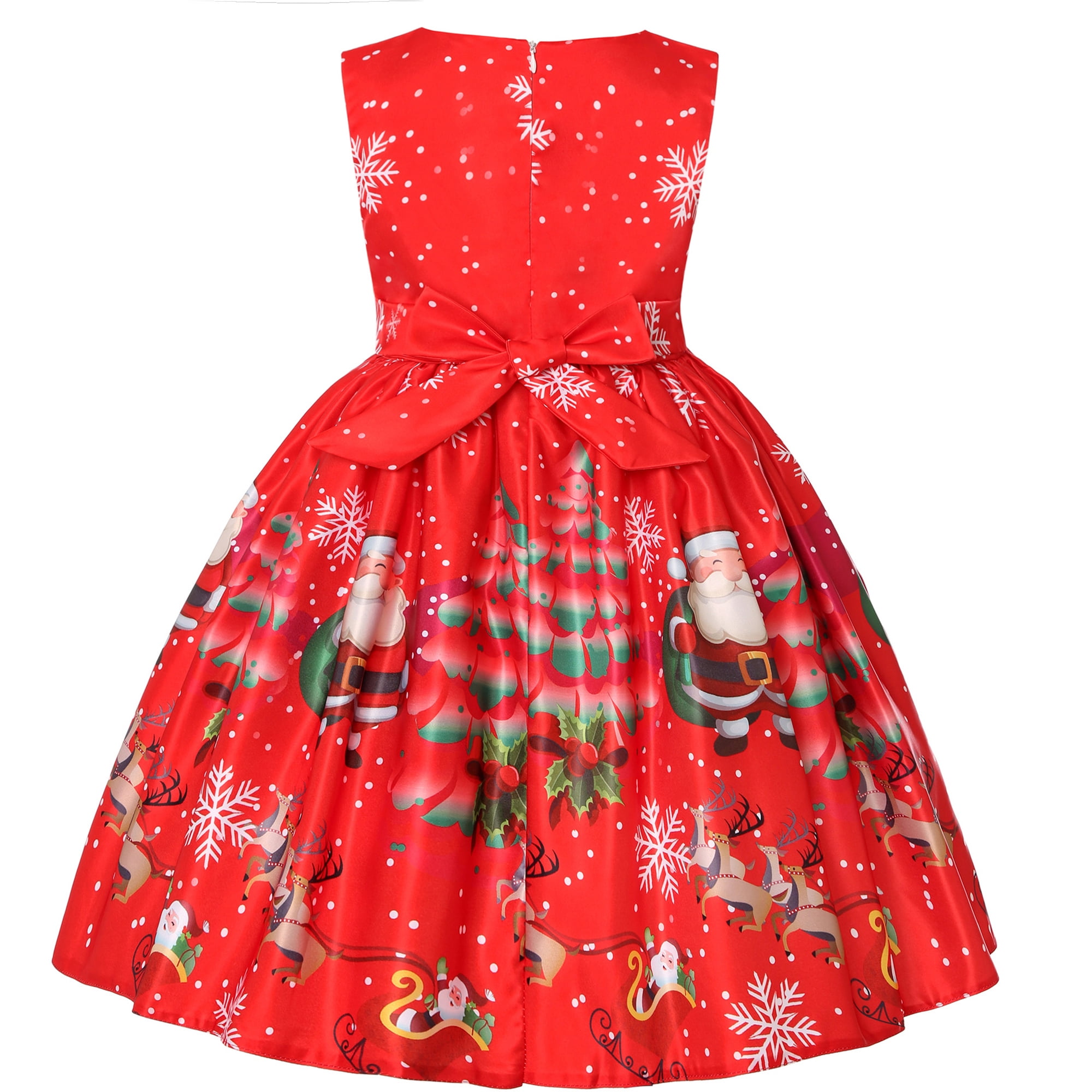 Girls Christmas Dresses Fancy Halloween Christmas Festival Party Dress ...