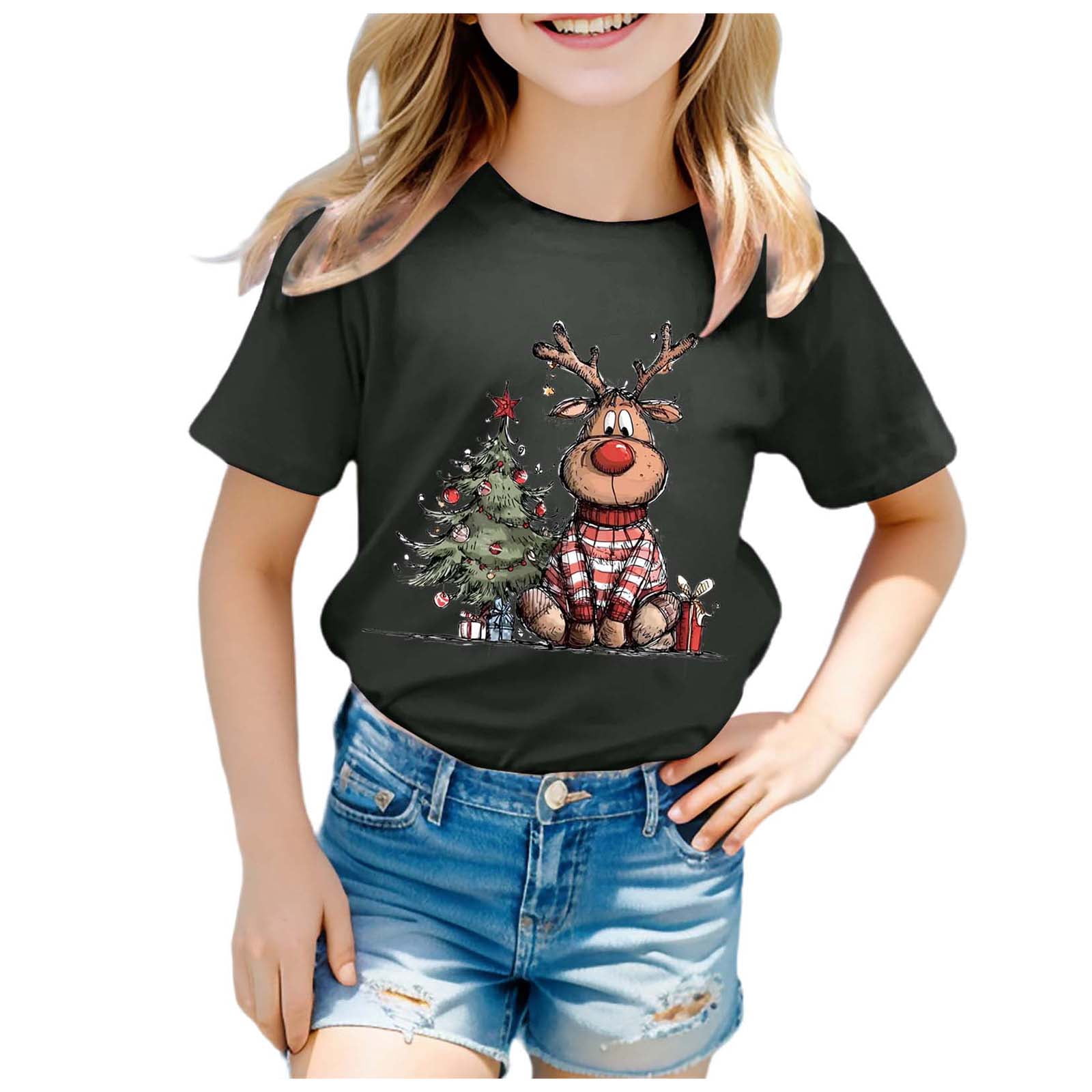 Girls Christmas Shirts Size 10/12 Toddler Girl Boy Christmas Shirt ...