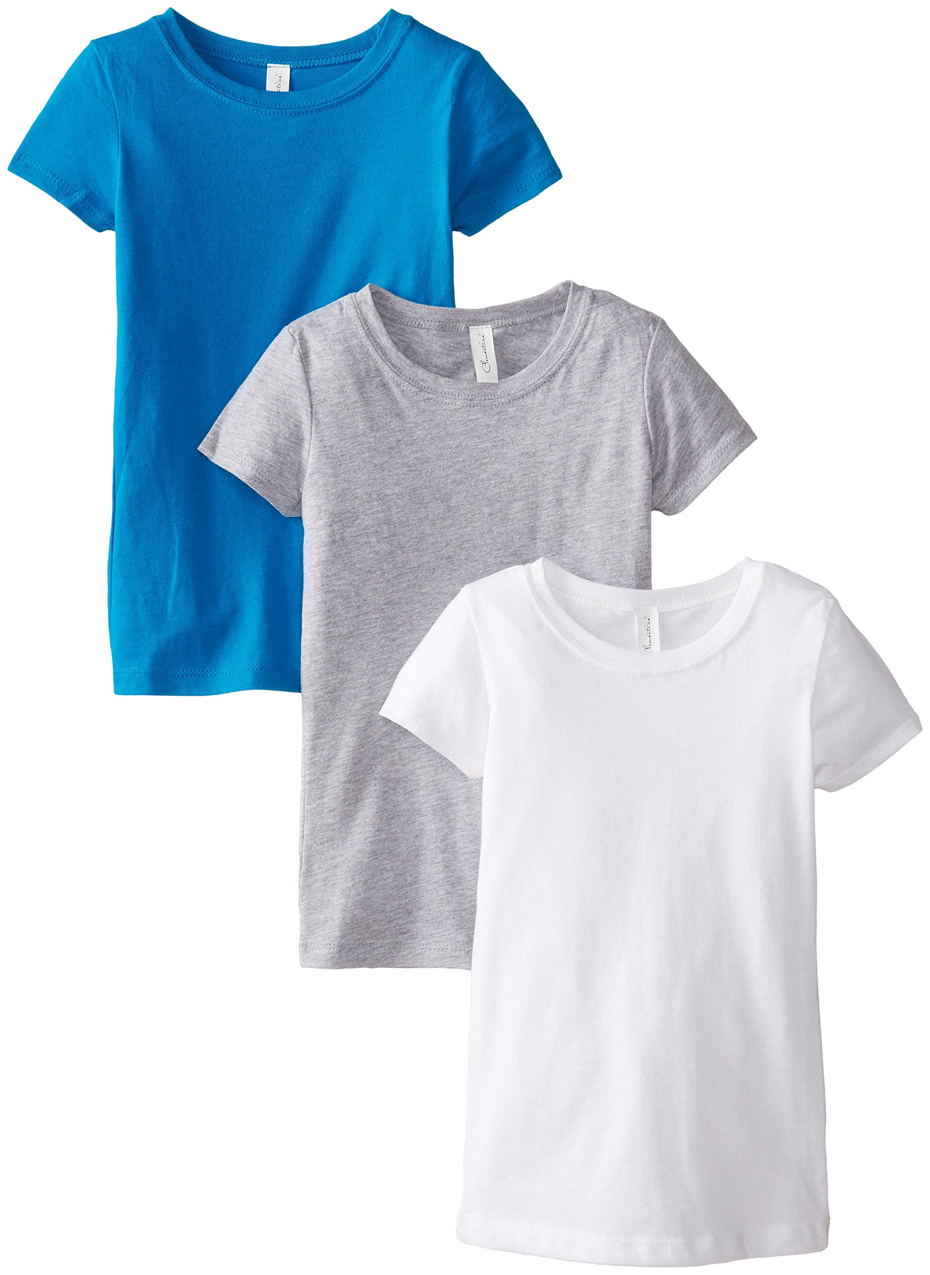 Girls Clementine Three-Pack Everyday Crewneck T-Shirts (Pack of 3 ...
